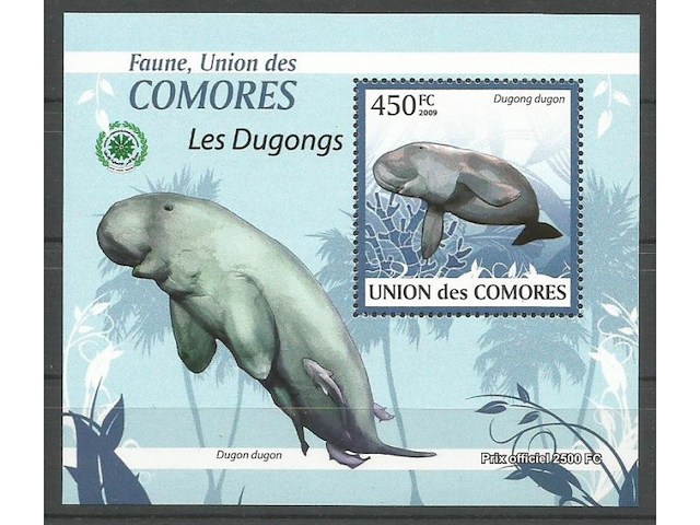 Komorska Ostrva,Dugong 2009.,blok,čisto