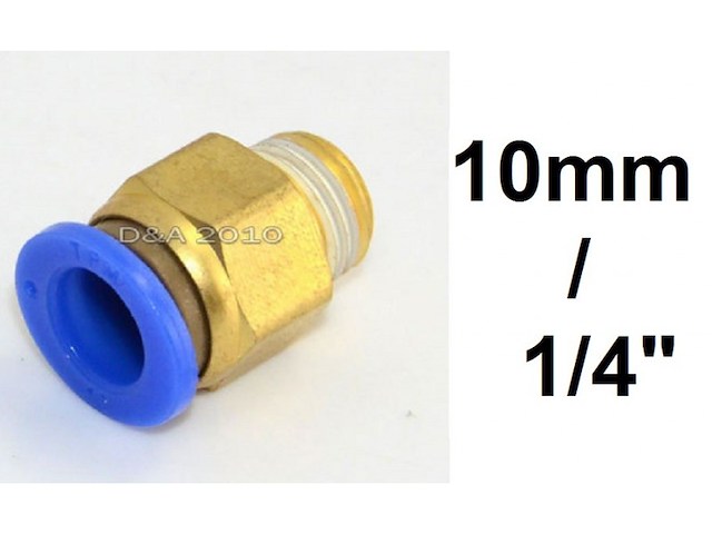 Brza spojnica za vazduh 10mm na 1/4 (približno 12.8mm)