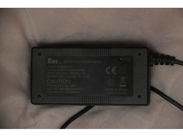 Ktec adapter 12V - 3,33A