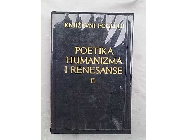 Poetika humanizma i renesanse II