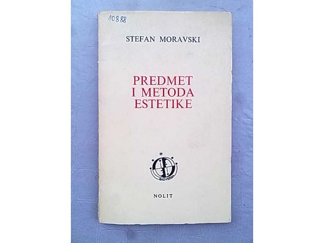 Predmet i metoda estetike-Stefan Moravski