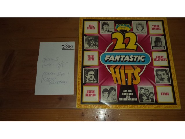 LP: 22 FANTASTIC HITS  (COMPILATION ARCADE - Germany)