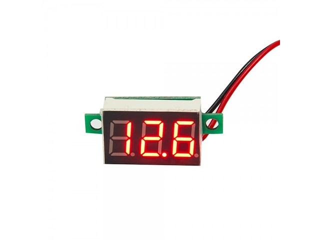 LED VOLTMETAR MINI CRVENI