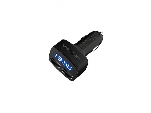 Inteligentni auto USB punjač 4 u 1 plavi