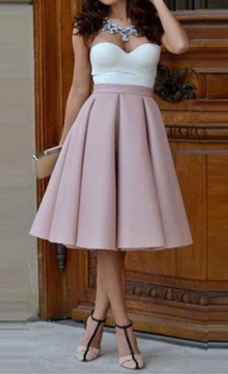 Belo roze top haljina