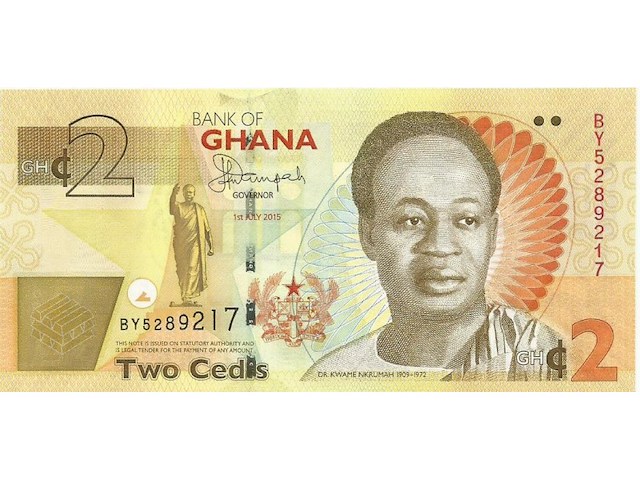 Ghana 2 cedis 2015. UNC