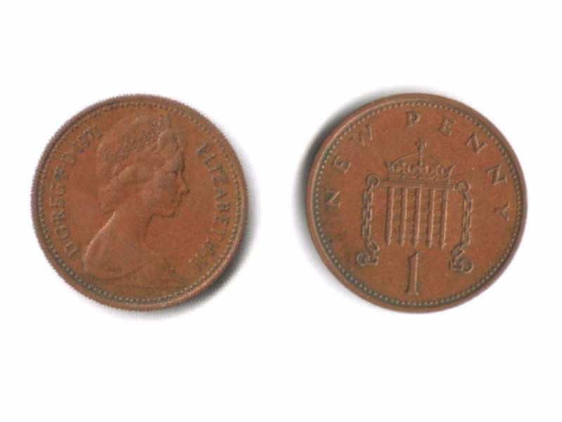 ONE NEW PENNY - 1971. i 2011. godina - England