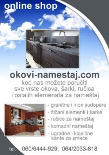 Sink online-shop- najveći izbor okova za vaš nameštaj