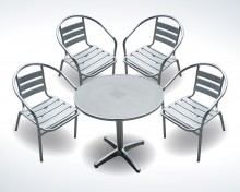 Prodajem aluminijumske stolice i stolove