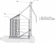 Silos Ø 6,22 m v= 180m³