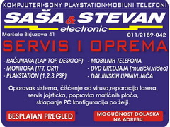 Servis sonyplaystation 1,2,3, i pspa