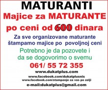 Maturantske majice - stampa