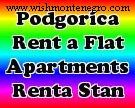 Rent a stan na dan podgorica, renta apartman