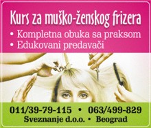 Kurs za muŠko-Ženskog frizera