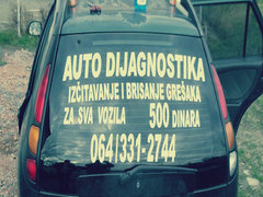 Auto dijagnostika i brisanje svih gresaka