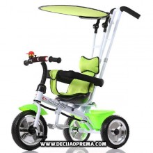 Tricikl za decu sa tendom playtime zeleni