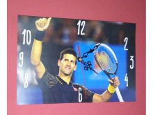 Unikatni zidni sat: novak djokovic 3