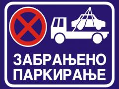 Zabranjeno parkiranje tabla