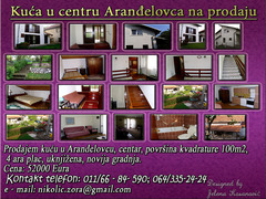 Prodajem kucu Arandjelovac