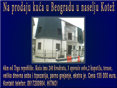 Prodajem kucu Beograd