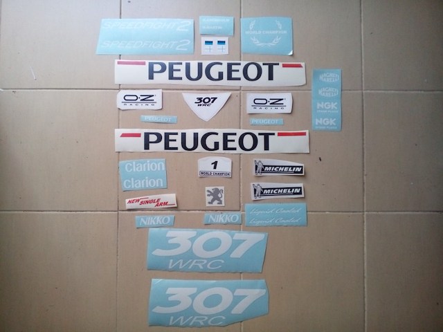 Nalepnice za motore Peugeot SpeedFight2 WRC307 ORIGINAL