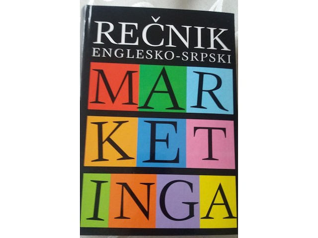 Rečnik marketinga, englesko-srpski, Branko Maričić