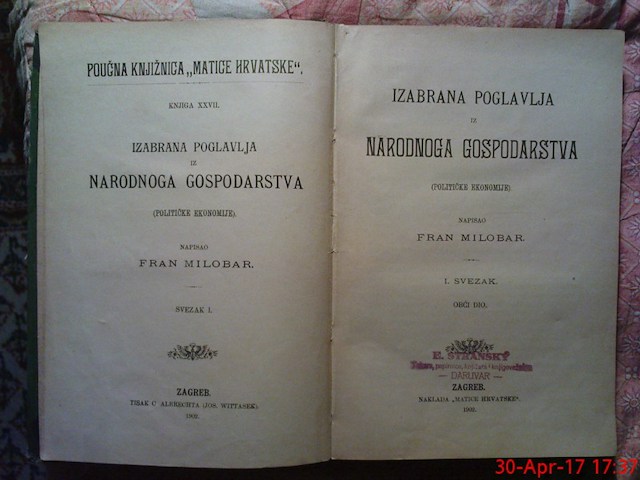 IZABRANA POGLAVLJA IZ NARODNOG GOSPODARSTVA [ POLITICKE