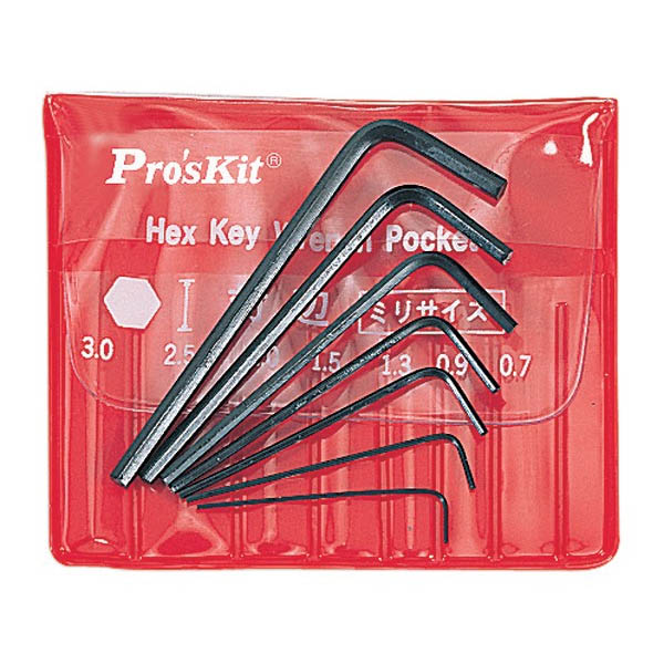 Set inbus ključeva, 7 komada, Hex 0.7-3mm (8PK-022)