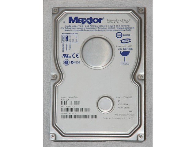 HARD DISK 80 GB-neispitano,