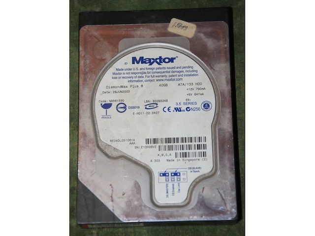 HARD DISK 40 GB-neispitano,