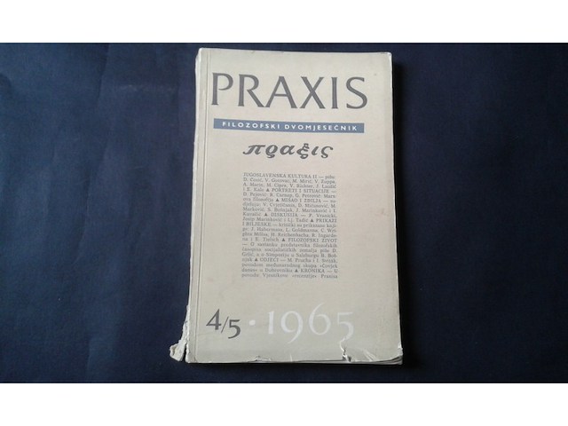 PRAXIS 4/5 - 1965 - Jugoslavenska kultura
