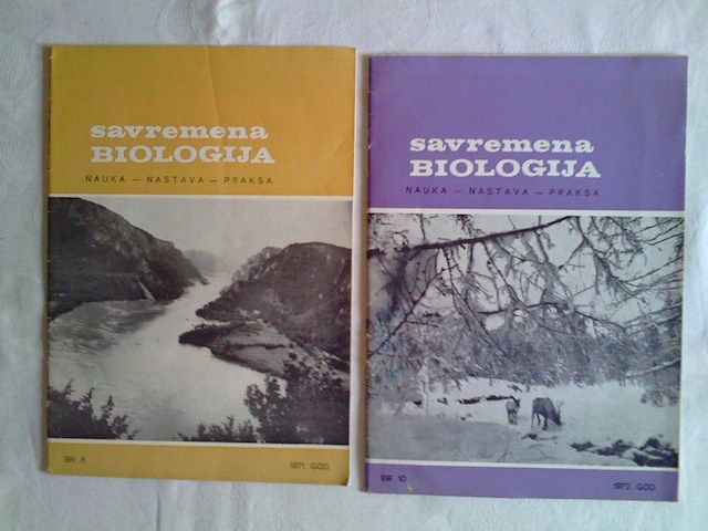 Savremena biologija - dva časopisa