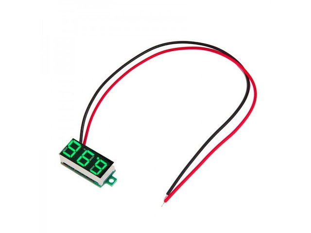 LED VOLTMETAR MINI ZELENI