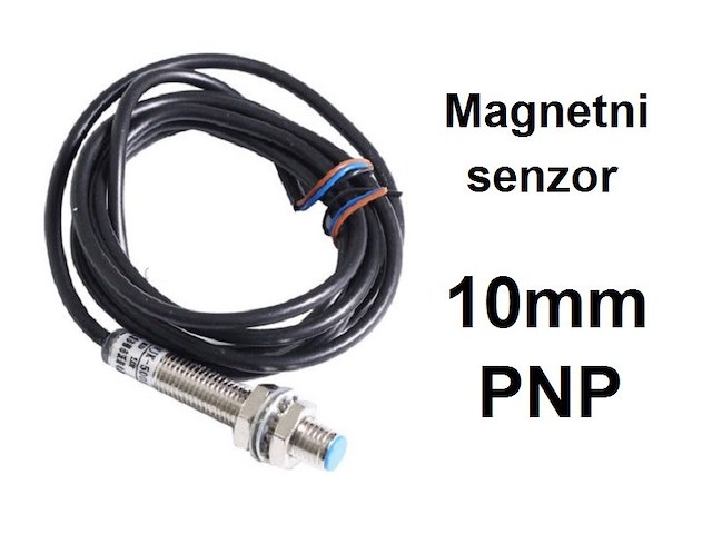 HALL senzor - SM8 - 10mm - PNP - 6-36VDC - NO