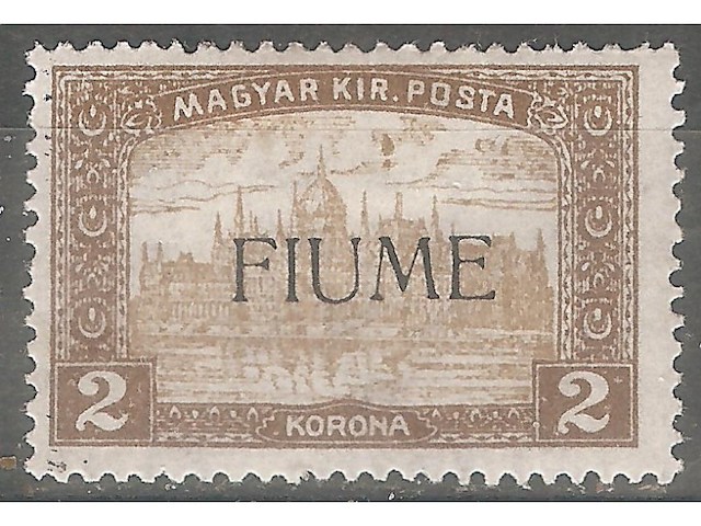 1918 - FIUME Parlament 2 kr MH