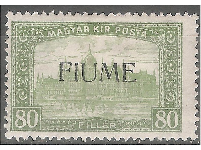 1918 - FIUME Parlament 80 fil MH