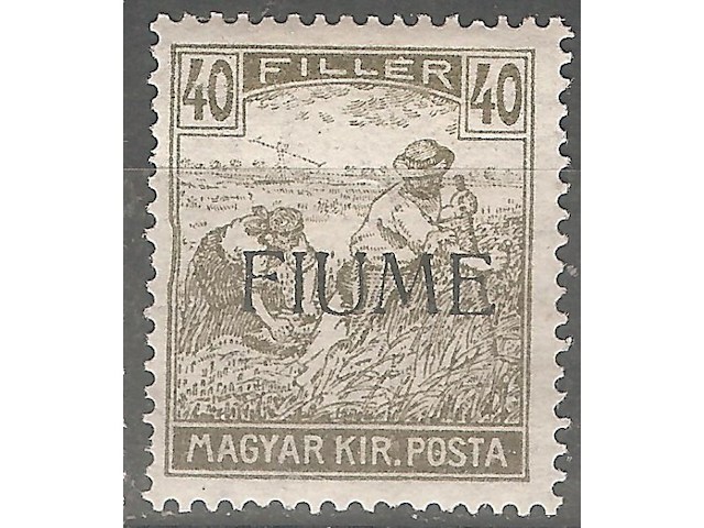 1918 - FIUME zetelice 40 fil MH