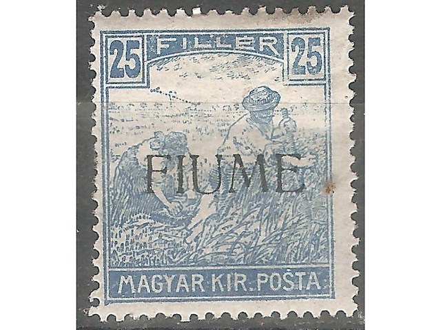 1918 - FIUME zetelice 25 fil MH