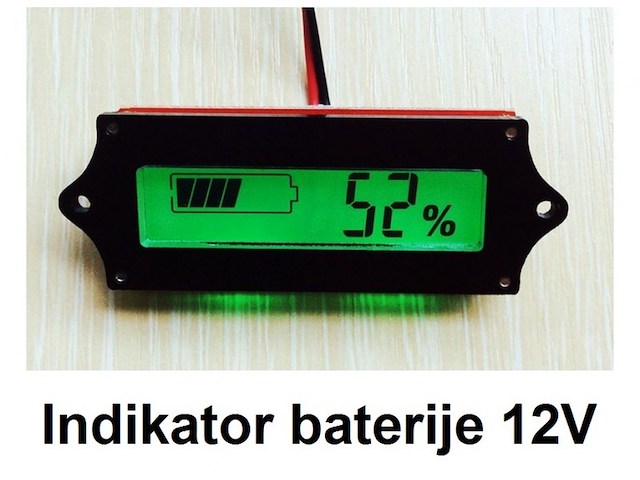 Pokazivac napunjenosti baterije - 12V DC sa procentima