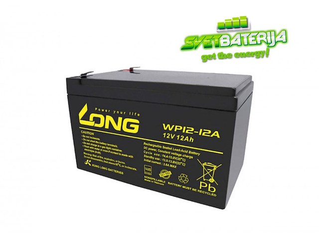Olovna Baterija Long 12V 12Ah WP12-12A