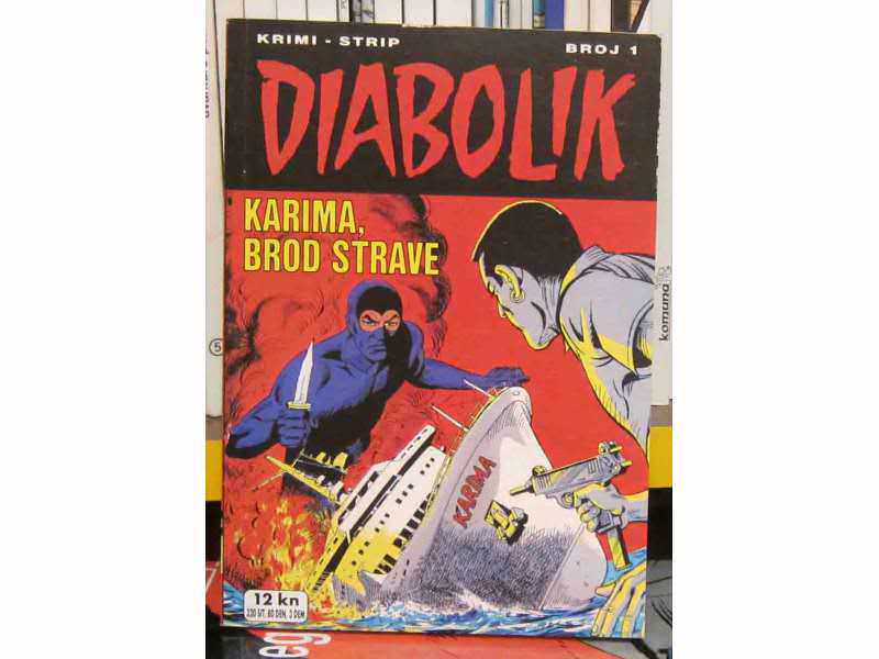 Diabolik 1 - Karima, brod strave