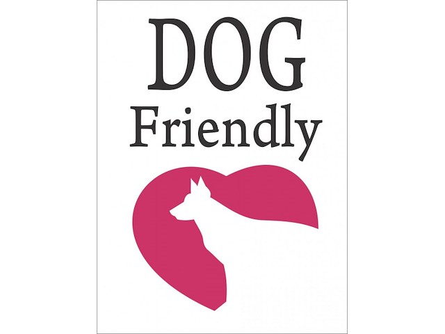 DOG FRIENDLY - nalepnice i table