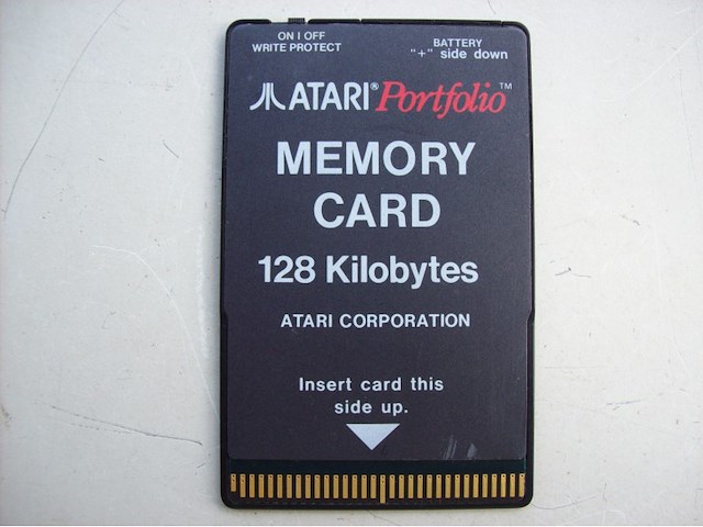 ATARY MEMORY CARD - 128 Kilobytes