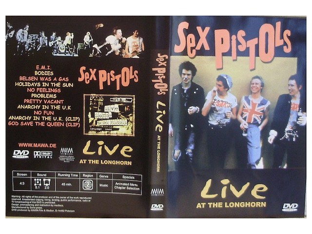 SEX PISTOLS - LIVE AT THE LONGHORN - DVD