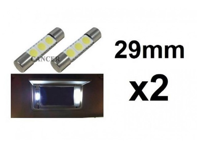 LED sijalica - 29 mm - 3 SMD - 2 kom