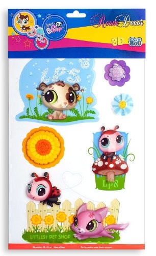 Zidna dekoracija 3D 41x29 cm Littlest Pet Shop 1