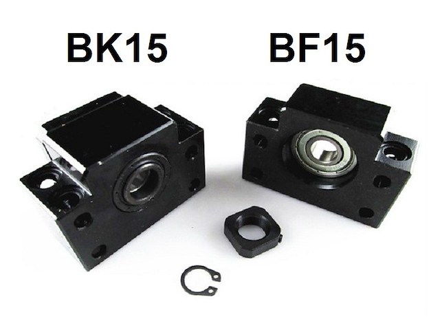 Krajnji lezajevi sa kucistem za CNC osovine BF15 i BK15