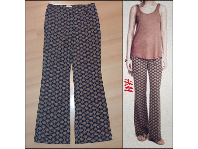 HM boho pantalone zvoncare