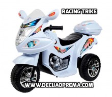 Motor za decu racing trike beli