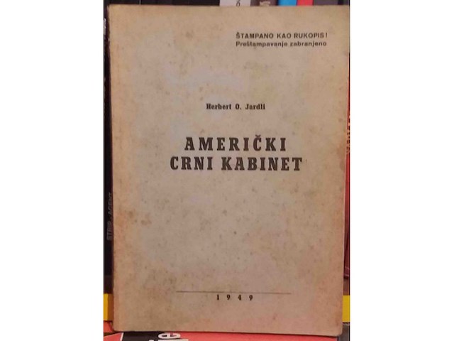 AMERIČKI CRNI KABINET - Herbert O. Rajdli